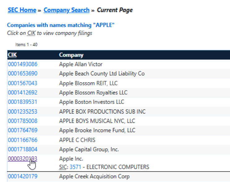 How to Search for a Specific 10-K Filing?